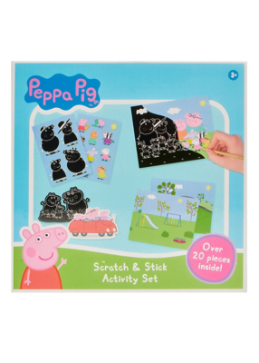 Peppa Pig Scratch & Stick Activity Set | School | George at ASDA