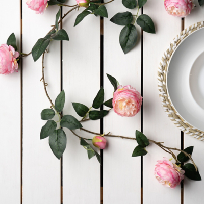 180cm Camellia Rose Garland Pink | Toys & Character | George at ASDA