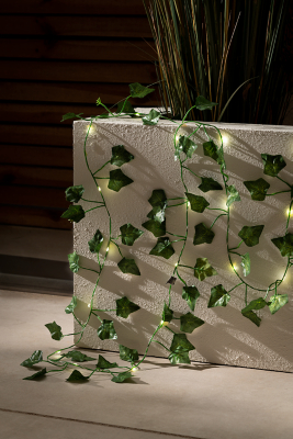 Artificial Leaf Solar String Light | Outdoor & Garden | George at ASDA