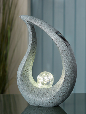 Grey Abstract Solar Light | Outdoor & Garden | George at ASDA