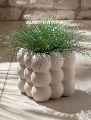 White Bubble Planter | Outdoor & Garden | George at ASDA