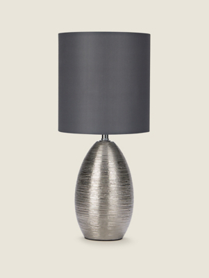 Silver-Tone Bling Table Lamp | Home | George at ASDA