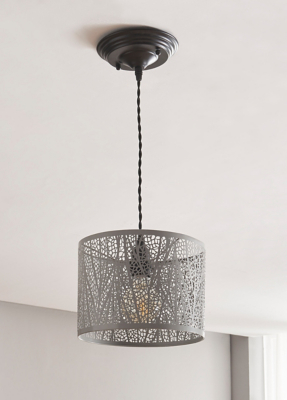 Silver Laser Cut Shade | Home | George at ASDA