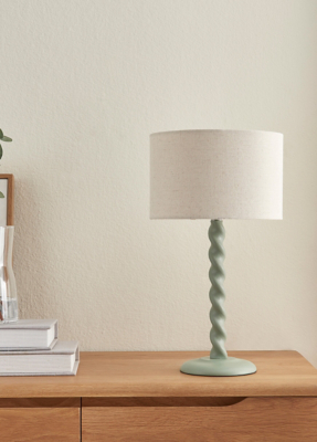 Green Twist Table Lamp | Home | George at ASDA