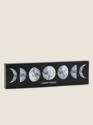 Black Luna Phase Sign | Home | George at ASDA