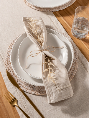 Stacey Solomon Natural Linen Napkins 4 Pack | Home | George at ASDA