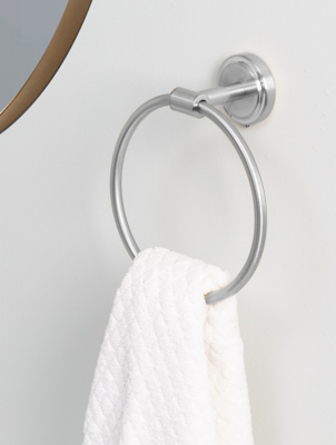 Silver-Tone Towel Ring | Home | George at ASDA