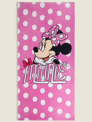 Disney Minnie Mouse Beach Towel | Home | George at ASDA
