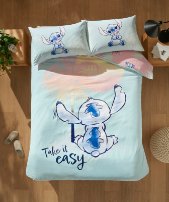 Disney Stitch Take It Easy Reversible Duvet Set | Home | George at ASDA