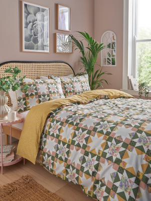 Country Patchwork Reversible Duvet Set | Home | George at ASDA