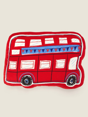 Red Bus Shaped 3D Cushion | Home | George at ASDA