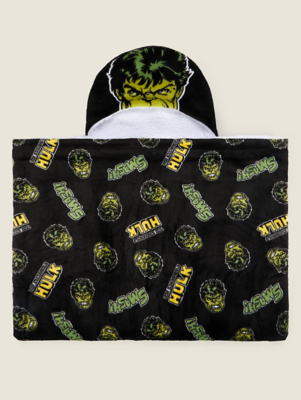 Marvel Hulk Black Hooded Fleece | Home | George at ASDA