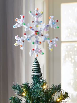 Pom Pom Star Christmas Tree Top Decoration | Christmas | George at ASDA