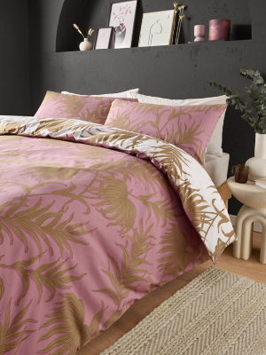 Pink Palm Duvet Set | Home | George at ASDA