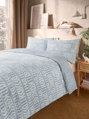 Blue Arrow Stripe Duvet Set | Home | George at ASDA
