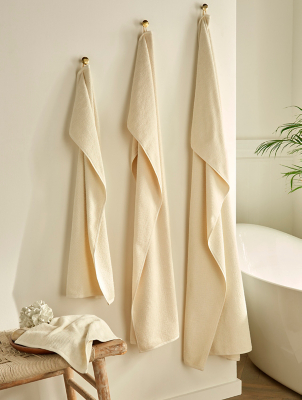 Stacey Solomon Cream Popcorn Textured Towel Range | Home | George at ASDA