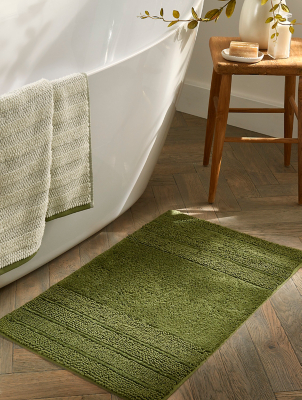 Stacey Solomon Green Textured Bath Mat Range | Home | George at ASDA