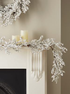 White 6ft Berry Christmas Garland | Christmas | George at ASDA