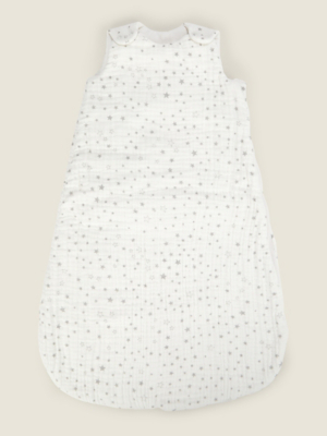 Grey Star Muslin Sleep Bag 2.5 Tog | Baby | George at ASDA