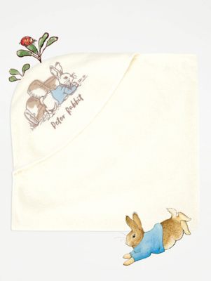 Peter Rabbit Natural Hooded Towel | Baby | George at ASDA