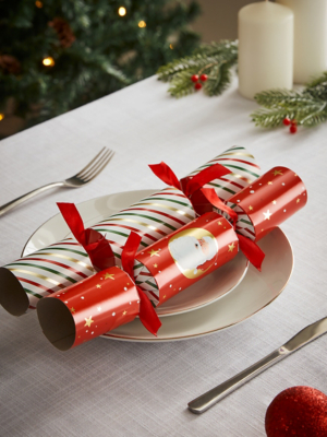 Red Premium Christmas Crackers - Set of 8 | Christmas | George at ASDA