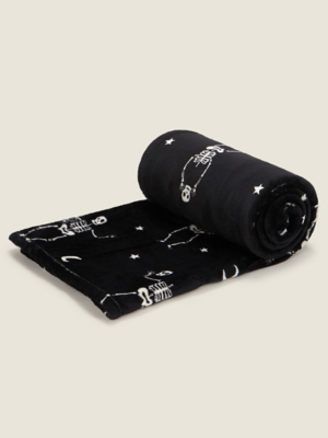 Black Skeleton Super Soft Throw | Home | George at ASDA