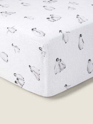 White Penguin Brushed Cotton Fitted Sheet | Home | George at ASDA