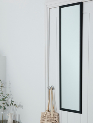 Black Over-Door Mirror | Home | George at ASDA