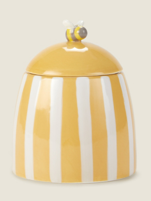 Yellow Stripe Bee Trinket Pot | Home | George at ASDA