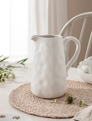 Stacey Solomon White Ceramic Dimpled Jug | Home | George at ASDA