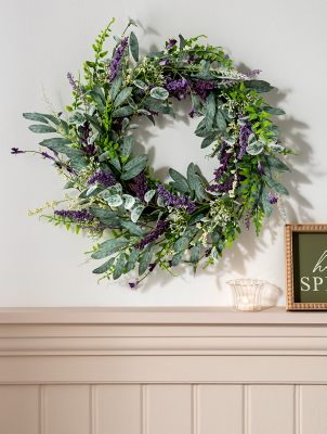 Stacey Solomon Lilac Lavender Wreath | Home | George at ASDA