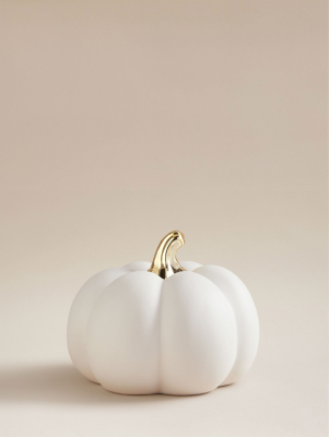 White Pumpkin Battery Light | Home | George at ASDA