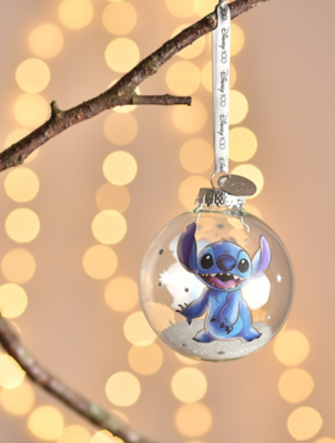 Disney Stitch Glass Christmas Bauble | Christmas | George at ASDA