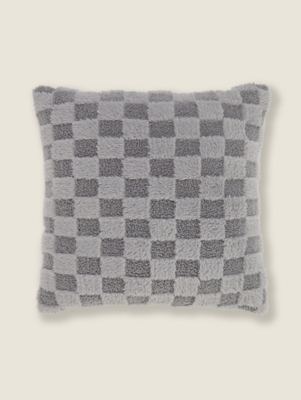 Grey Borg Checkerboard Cushion | Home | George at ASDA