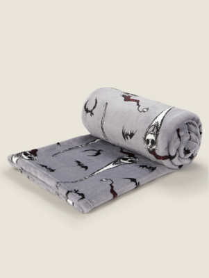 Disney Nightmare Before Christmas Grey Supersoft Throw | Home | George ...