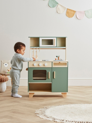 Green & White Asquith Kitchen | Toys & Character | George at ASDA