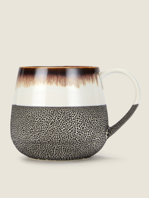 Black Reactive Glaze Bubble Mug | Home | George at ASDA