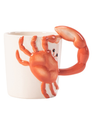 White & Orange 3D Crab-Shaped Mug | Home | George at ASDA