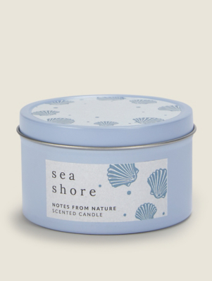 Blue Sea Shore Tinned Candle | Home | George at ASDA