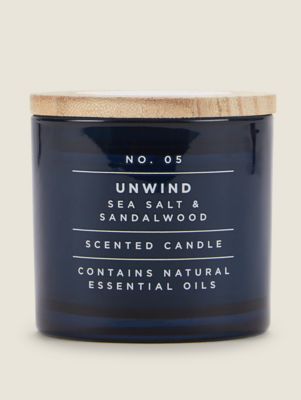 Navy Unwind Sea Salt & Sandalwood Small Votive Candle | Home | George ...