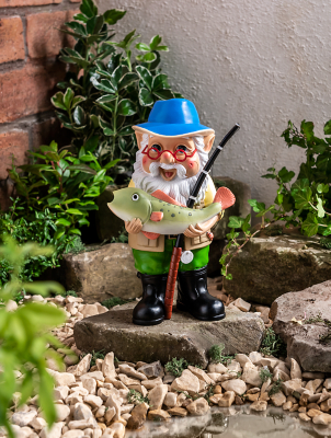Fishing Gnome | Outdoor & Garden | George at ASDA