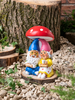 Mushroom Grandparent Gnomes | Outdoor & Garden | George at ASDA