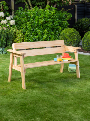 Kids Wooden Bench | Outdoor & Garden | George at ASDA
