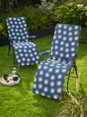 Miami Padded Relaxer Chair 2 Pack - Bold Star Print | Outdoor & Garden ...