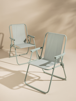 Green Lily Pad Folding Chair - Set of 2 | Outdoor & Garden | George at ASDA