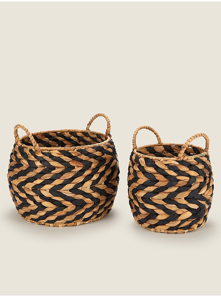 Natural Zig-Zag Storage Basket | Home | George at ASDA Natural Zig-Zag Storage Basket | Home | George at ASDA