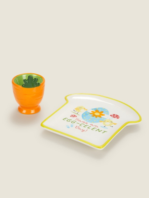 Easter Plate & Egg Cup Dine Kit | Home | George at ASDA