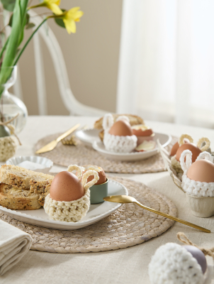 Stacey Solomon White & Natural Egg Cosies - Set of 6 | Home | George at ...