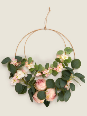Pink & White Floral Hoops With Leaf Detail - Set of 2 | Toys ...