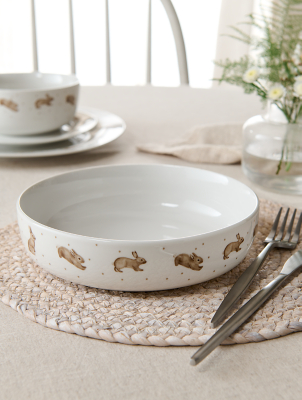 Stacey Solomon White Bunny Pasta Bowl | Home | George at ASDA
